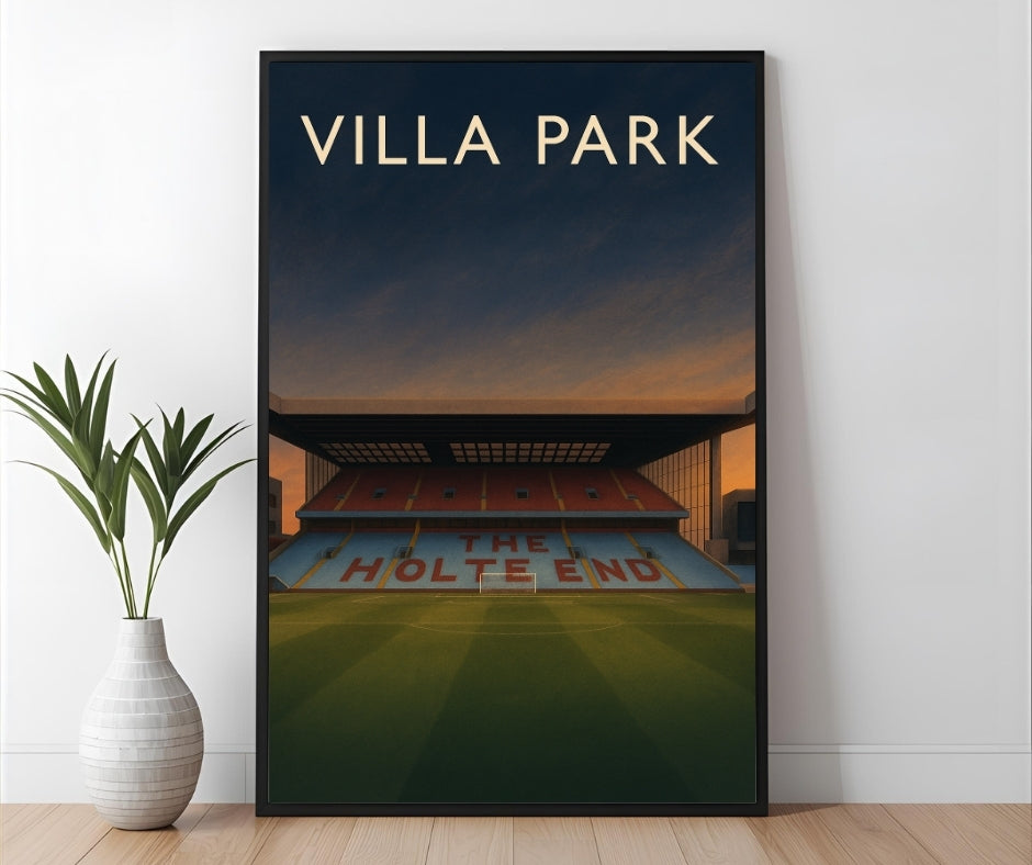 Villa Park The Holte End – Aston Villa Inspired Stadium Wall Art ...