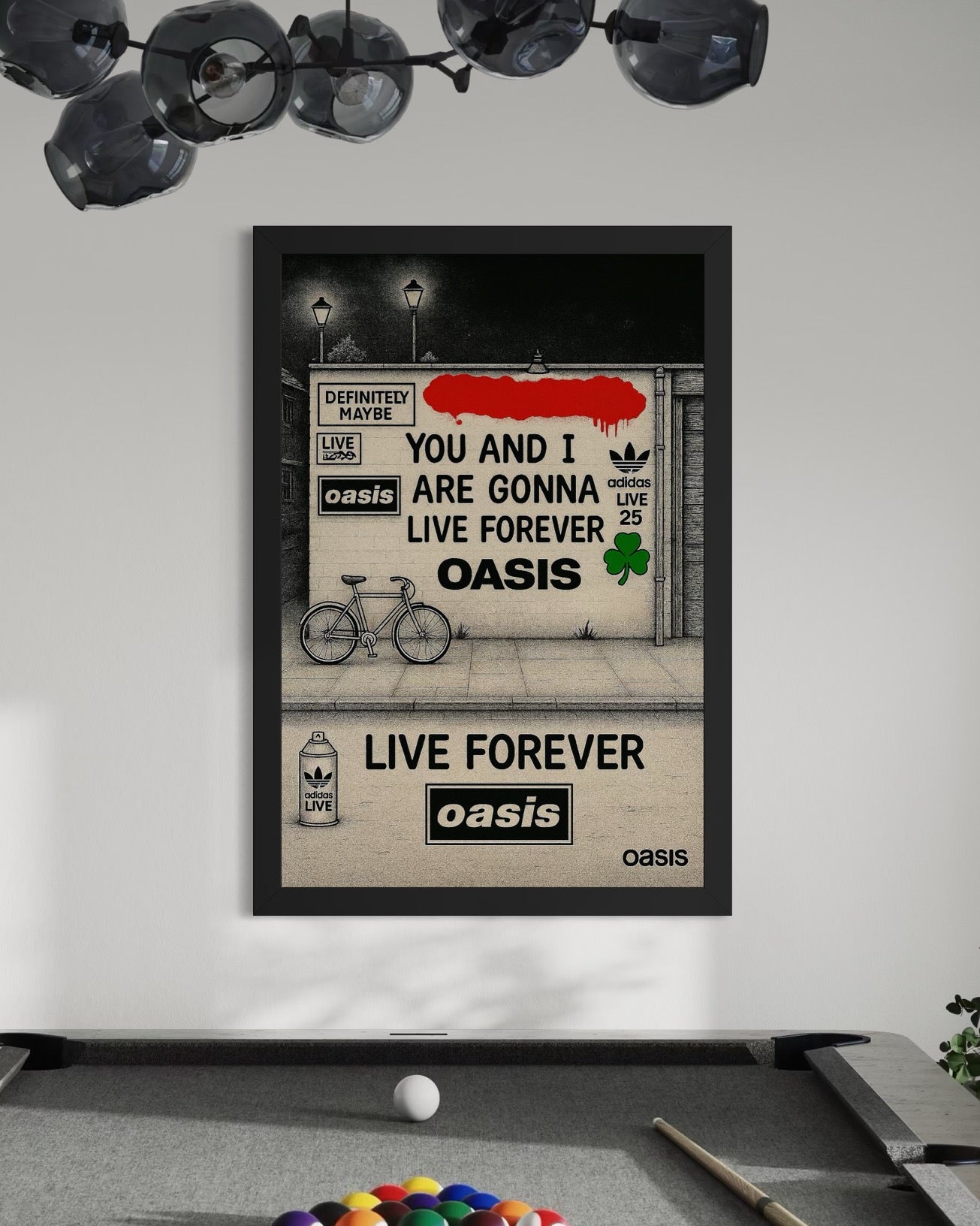 Live Forever - Oasis Inspired Graffiti Poster – ClickCartel
