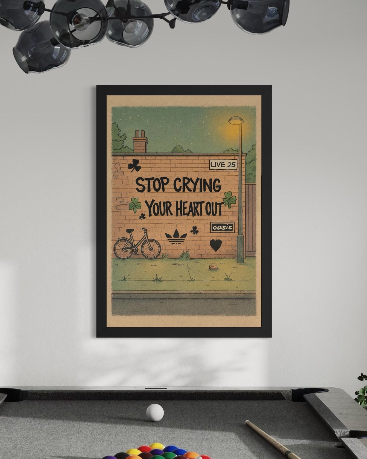 Stop Crying Your Heart Out - Oasis Inspired Graffiti Poster – ClickCartel