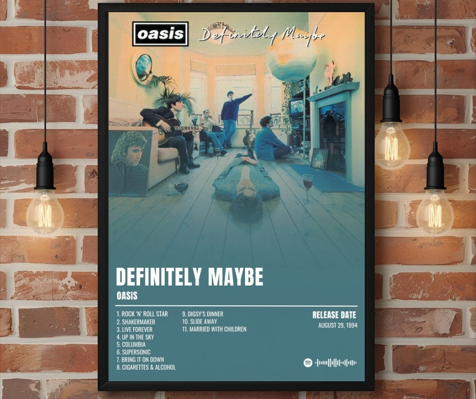 Definitely Maybe - Oasis Inspired Album Poster – ClickCartel